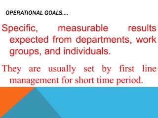 Organizational goal & its types | PPTX
