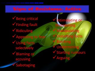 Organizational Change resistance | PPT