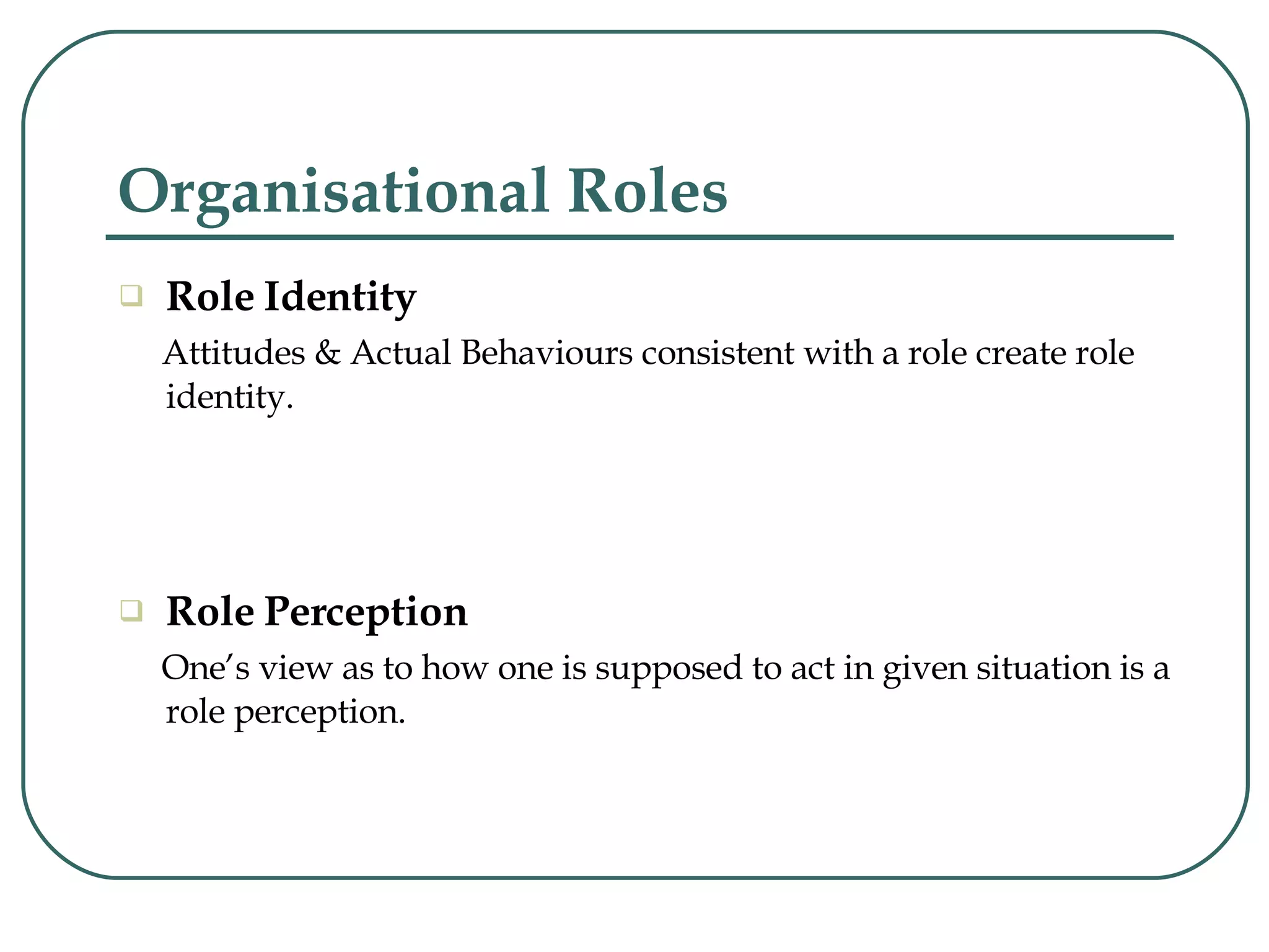 Organizational Structure and roles | PPT