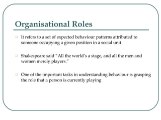 Organizational Structure and roles | PPT