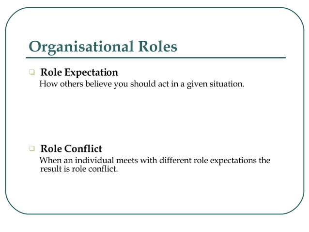 Organizational Structure and roles | PPT