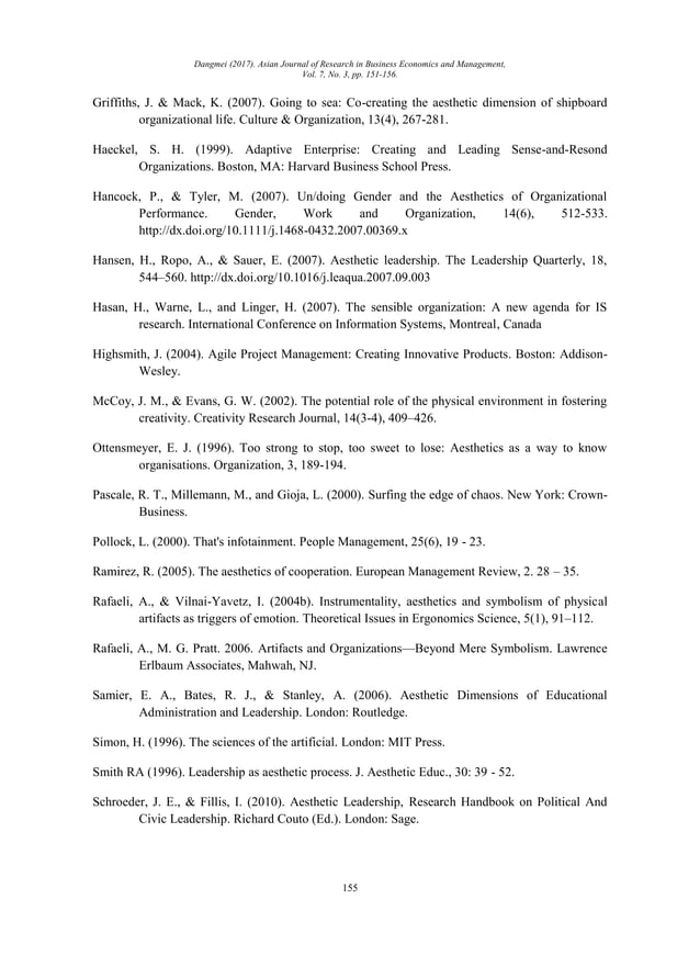 Organizational aesthetics and its implications for managing human ...