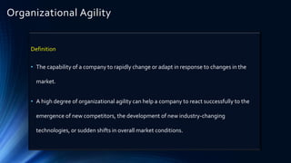 Organizational agility | PDF