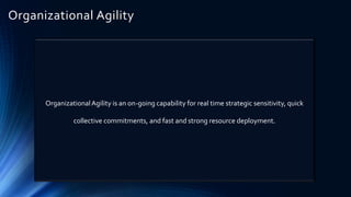Organizational agility | PDF