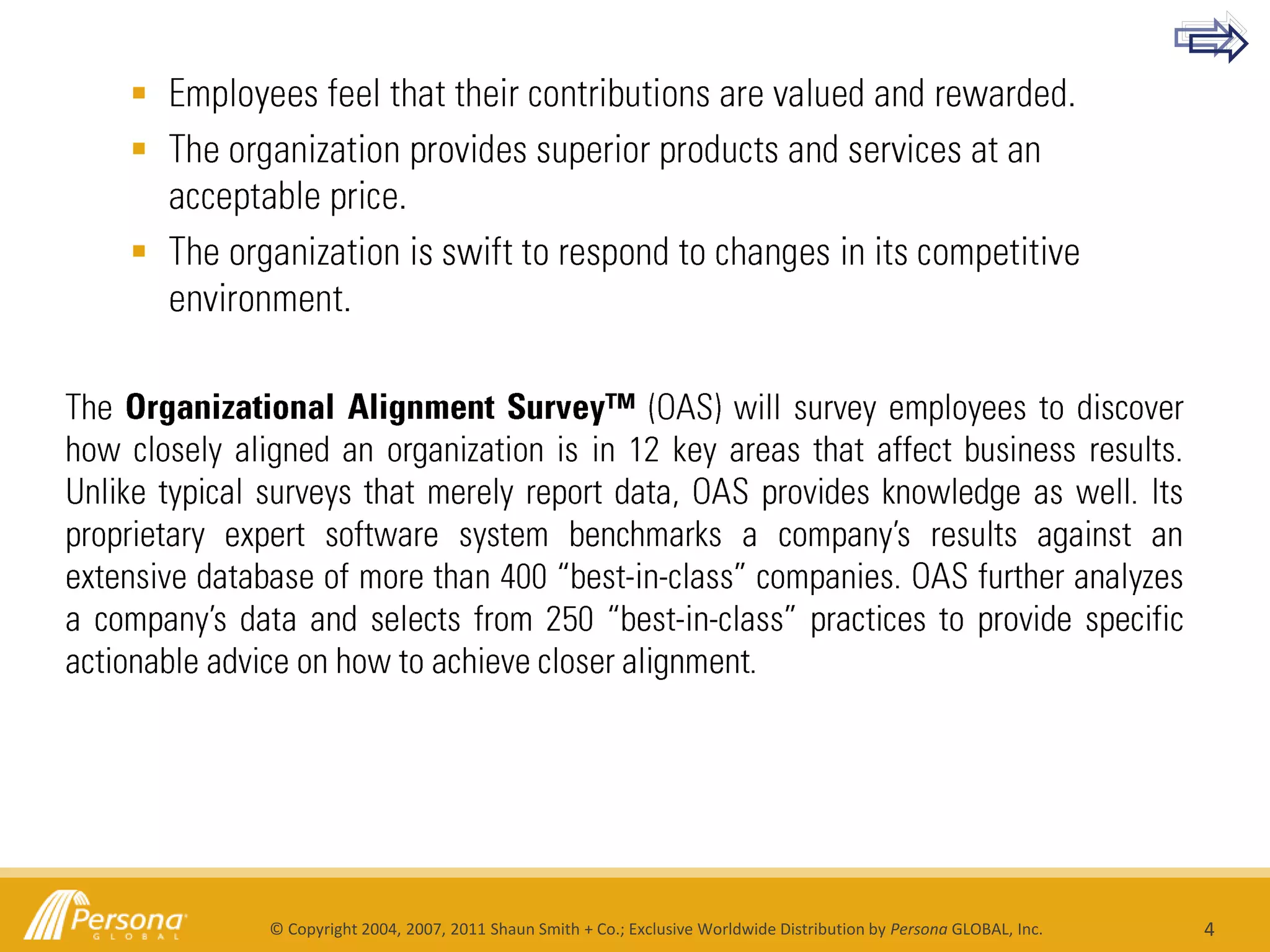 Organizational Alignment Survey Marketing ppt | PPTX
