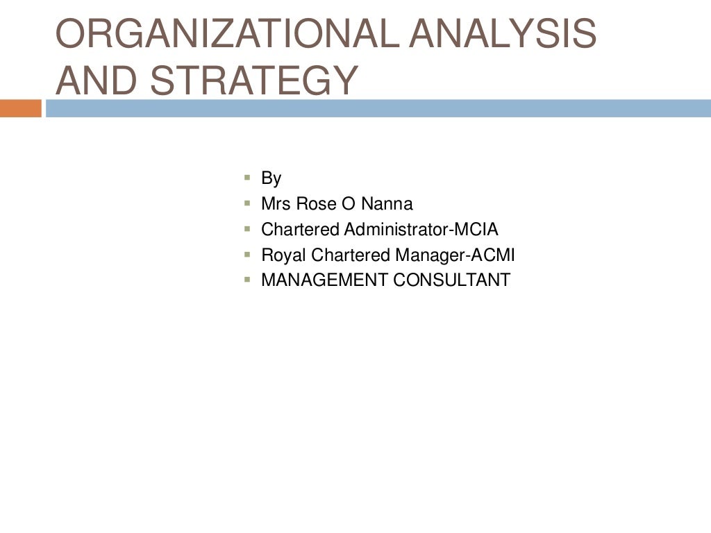 Organizational analysis 5