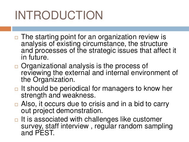 Organizational analysis 5