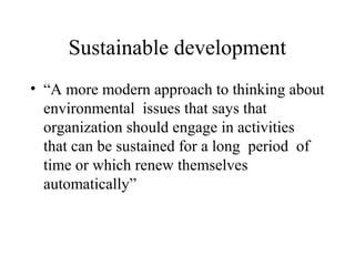 Organizational and natural environment itm ch03 | PPT