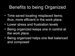 Organizational and Time Management Skills | PPT