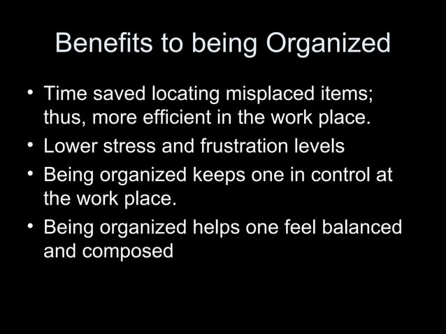 Organizational and Time Management Skills | PPT