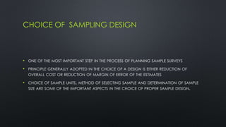 Organizational aspect of sample survey | PPTX