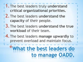 Managing Organizational Attention Deficit Disorder | PPTX