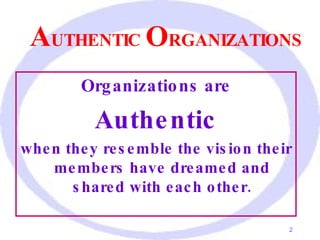 Organizational Authenticity | PPT