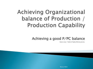 Organizational balance | PPTX