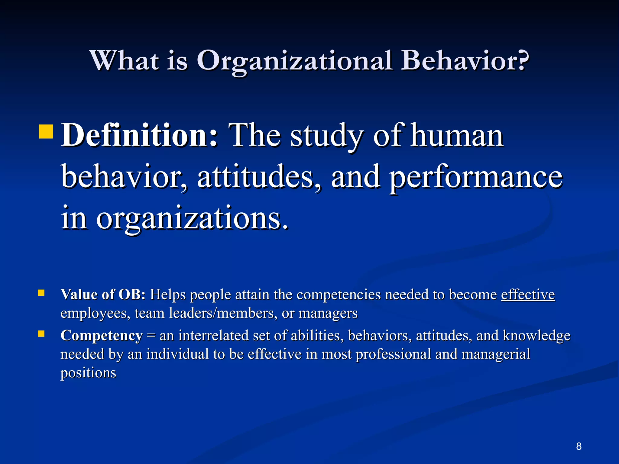 Organizational behavior | PPT