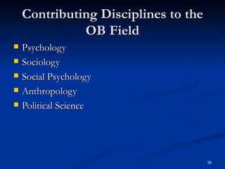 Organizational behavior | PPT