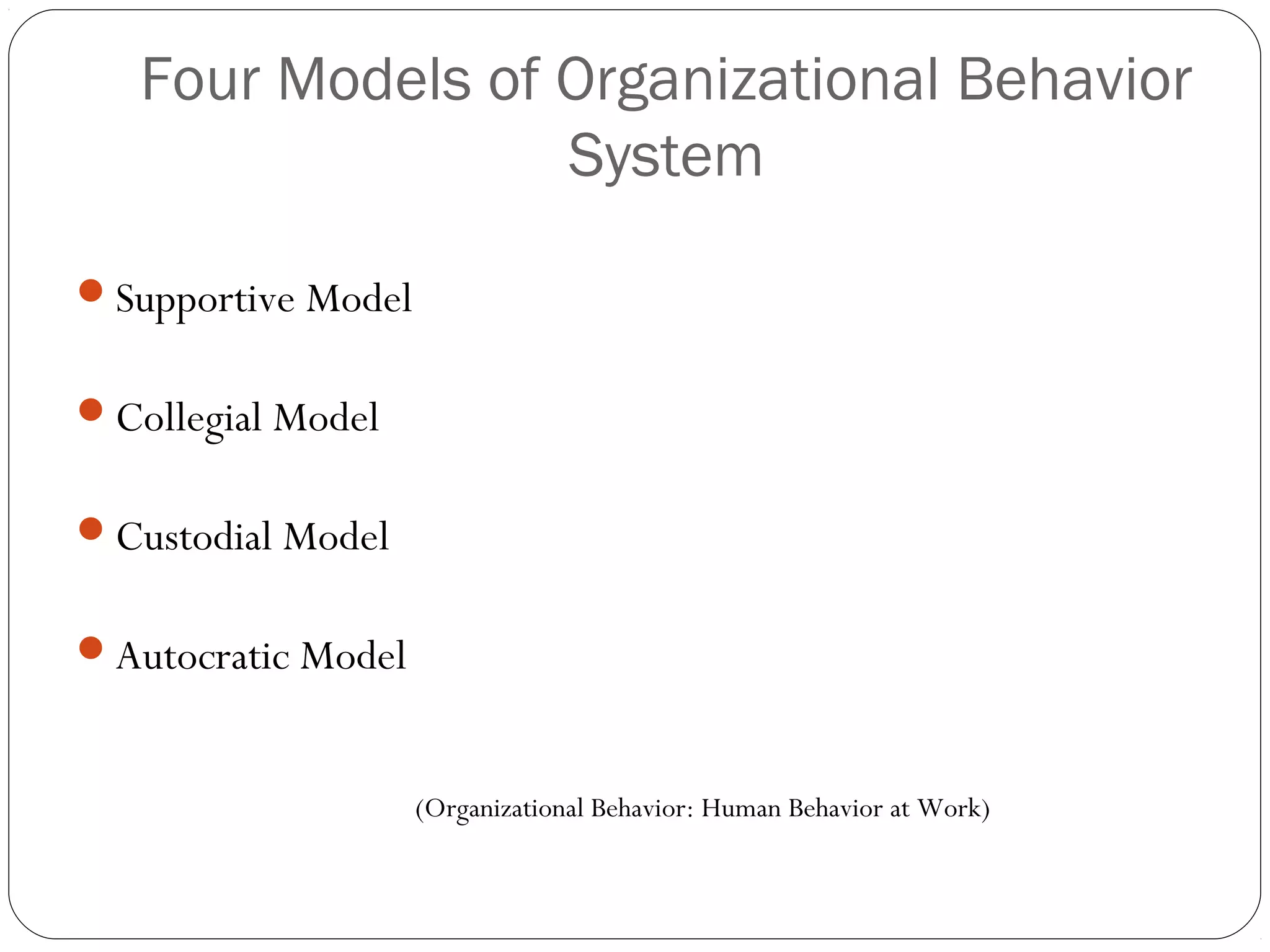 Organizational Behavior | PPT