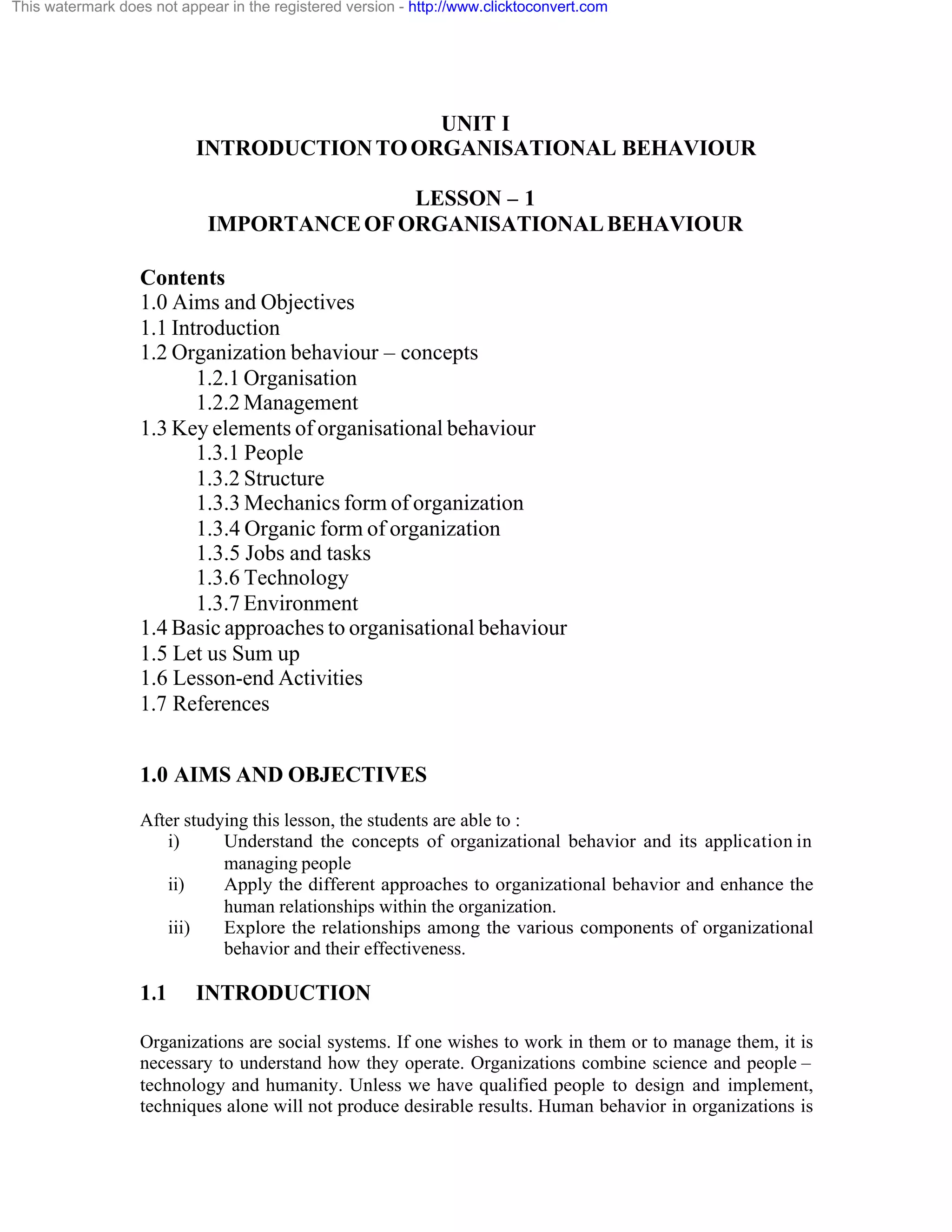 Organizational behavior and theories | PDF