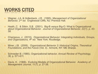 Organizational behavior | PPTX