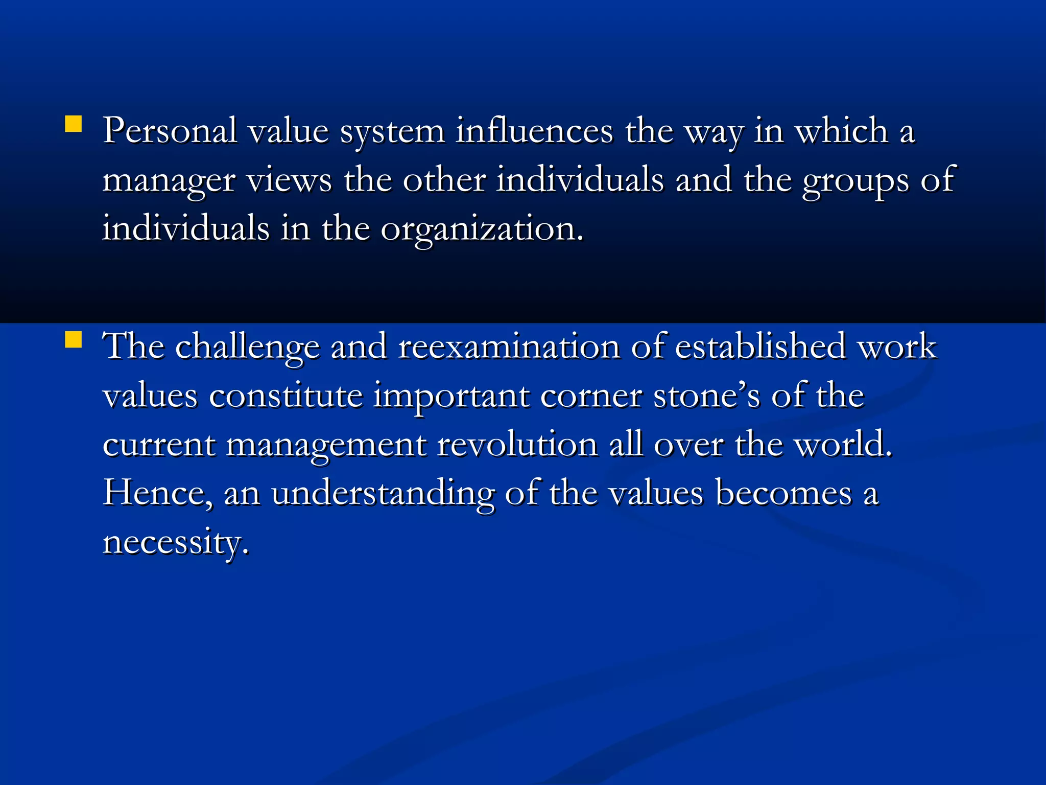 Values in Organization | PPT
