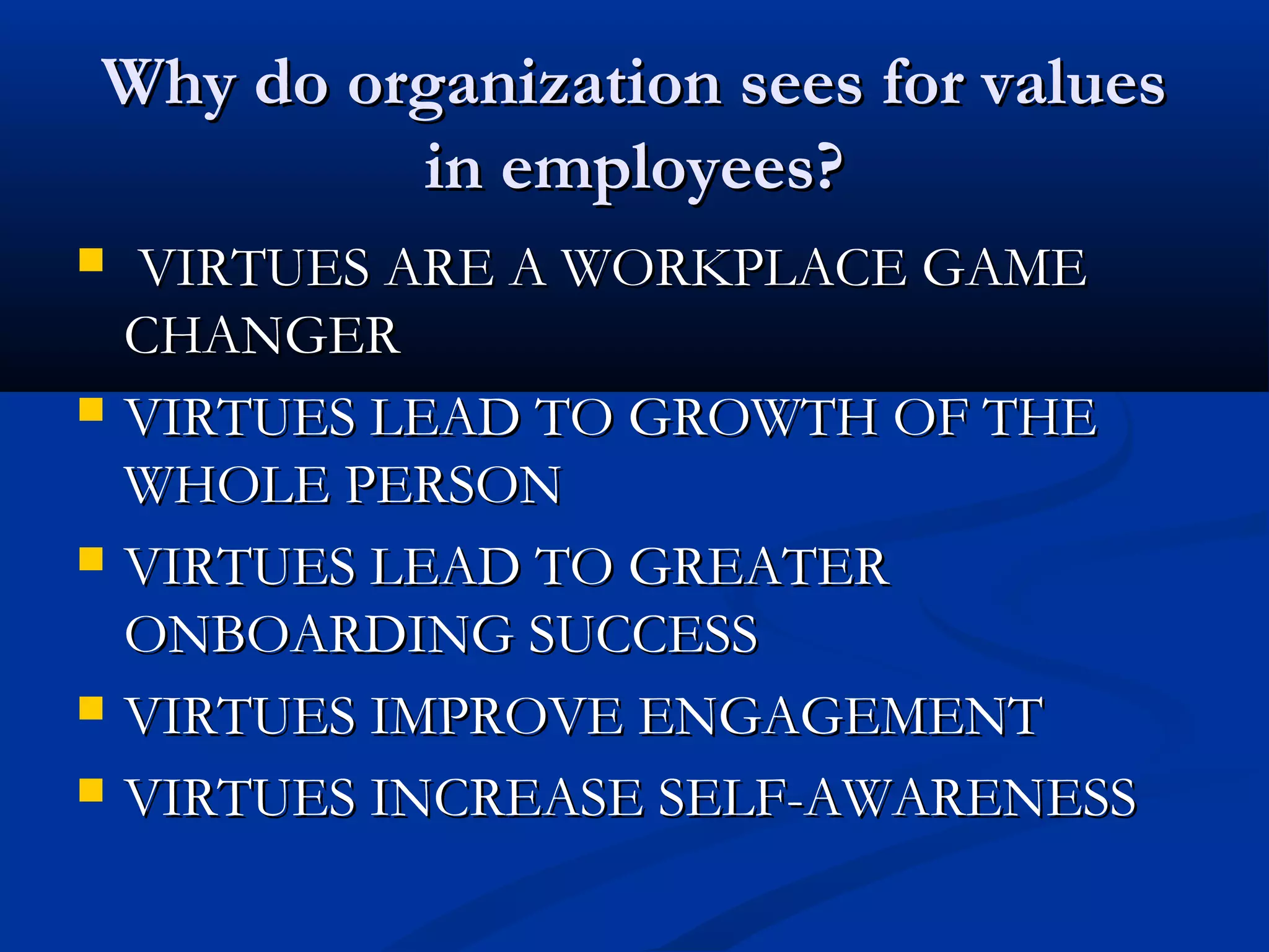 Values in Organization | PPT