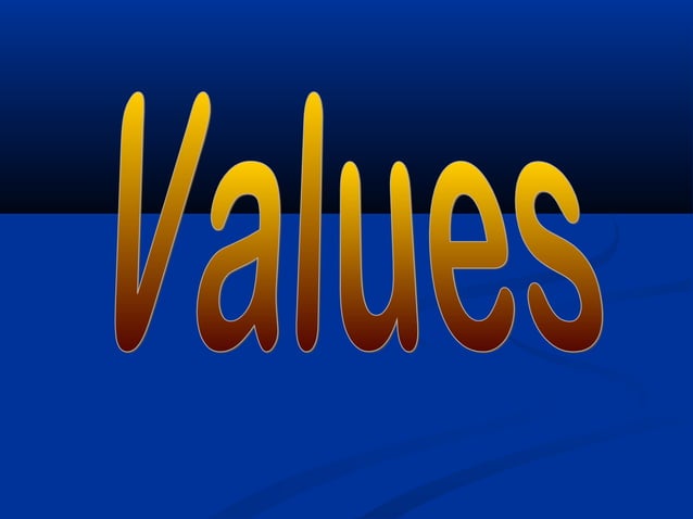 Values in Organization | PPT