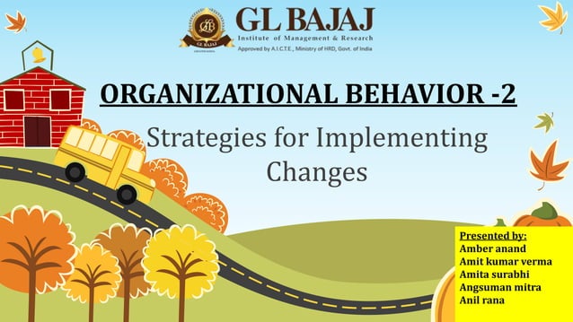 Organizational behavior -Change Management | PPTX