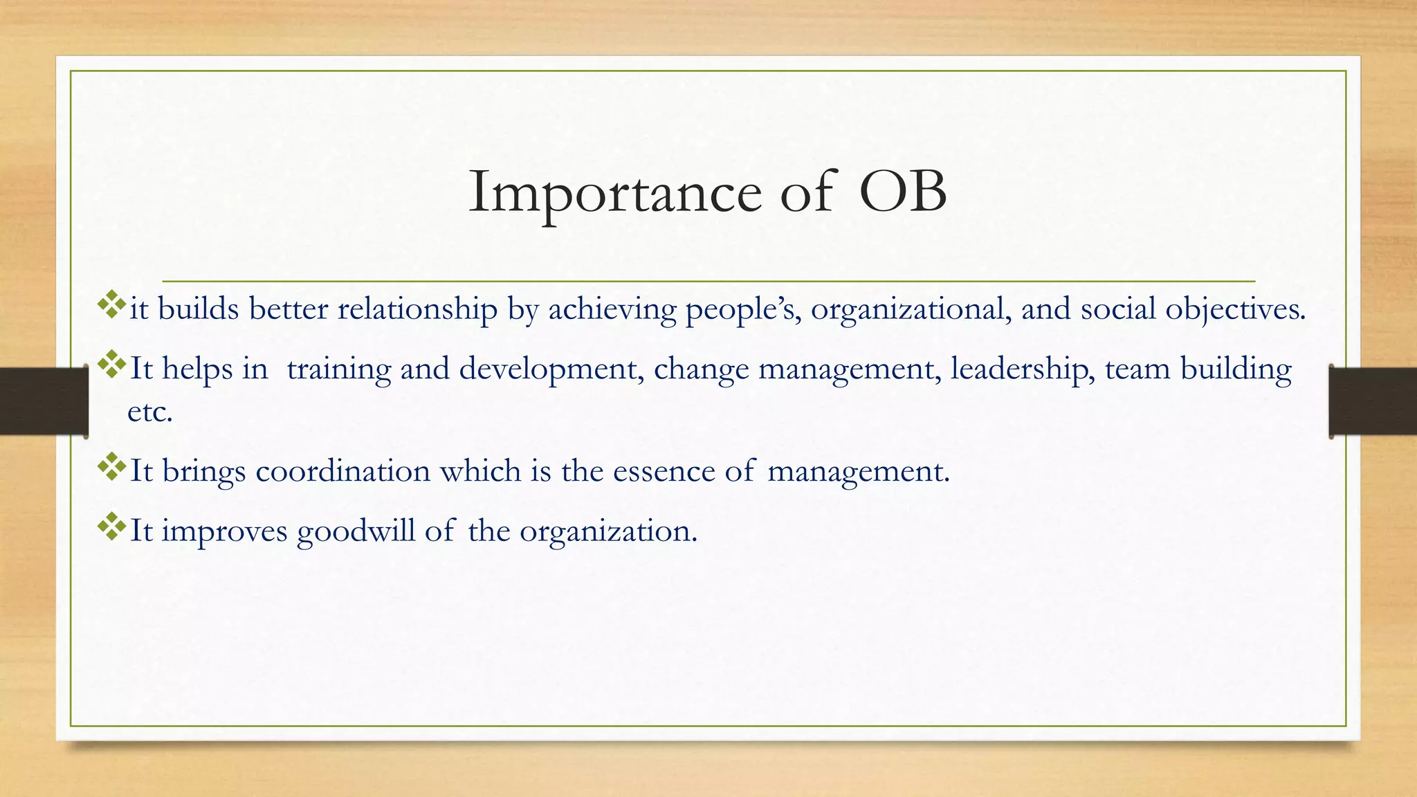Organizational behavior | PPT