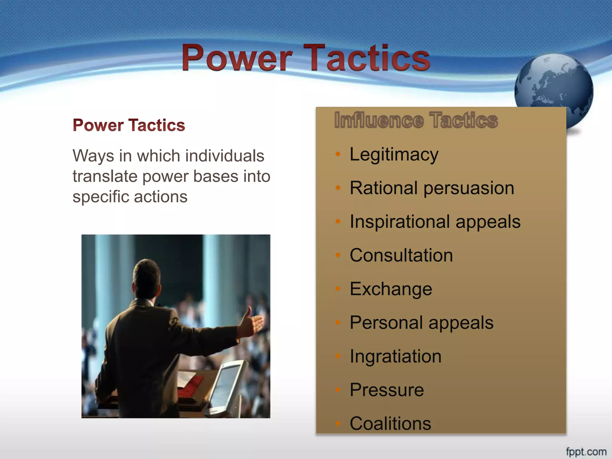 Organizational behavior Power and Politics slides pptx | PPTX