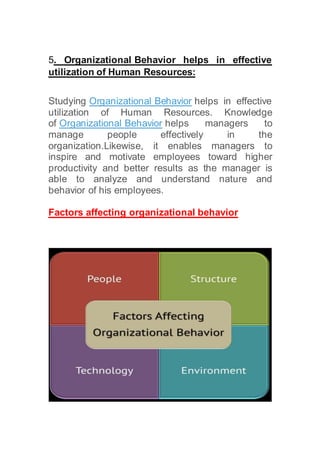 Behavior Organization And The People