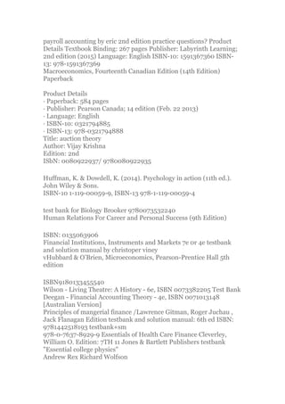 Organizational behavior 7th mcshane test banks and solution manuals | DOC