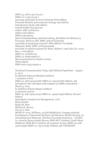 Organizational behavior 7th mcshane test banks and solution manuals | DOC