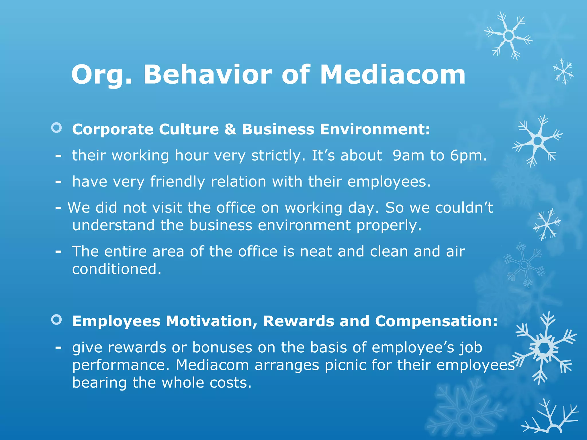 Organizational behavior analysis on different organization | PPT