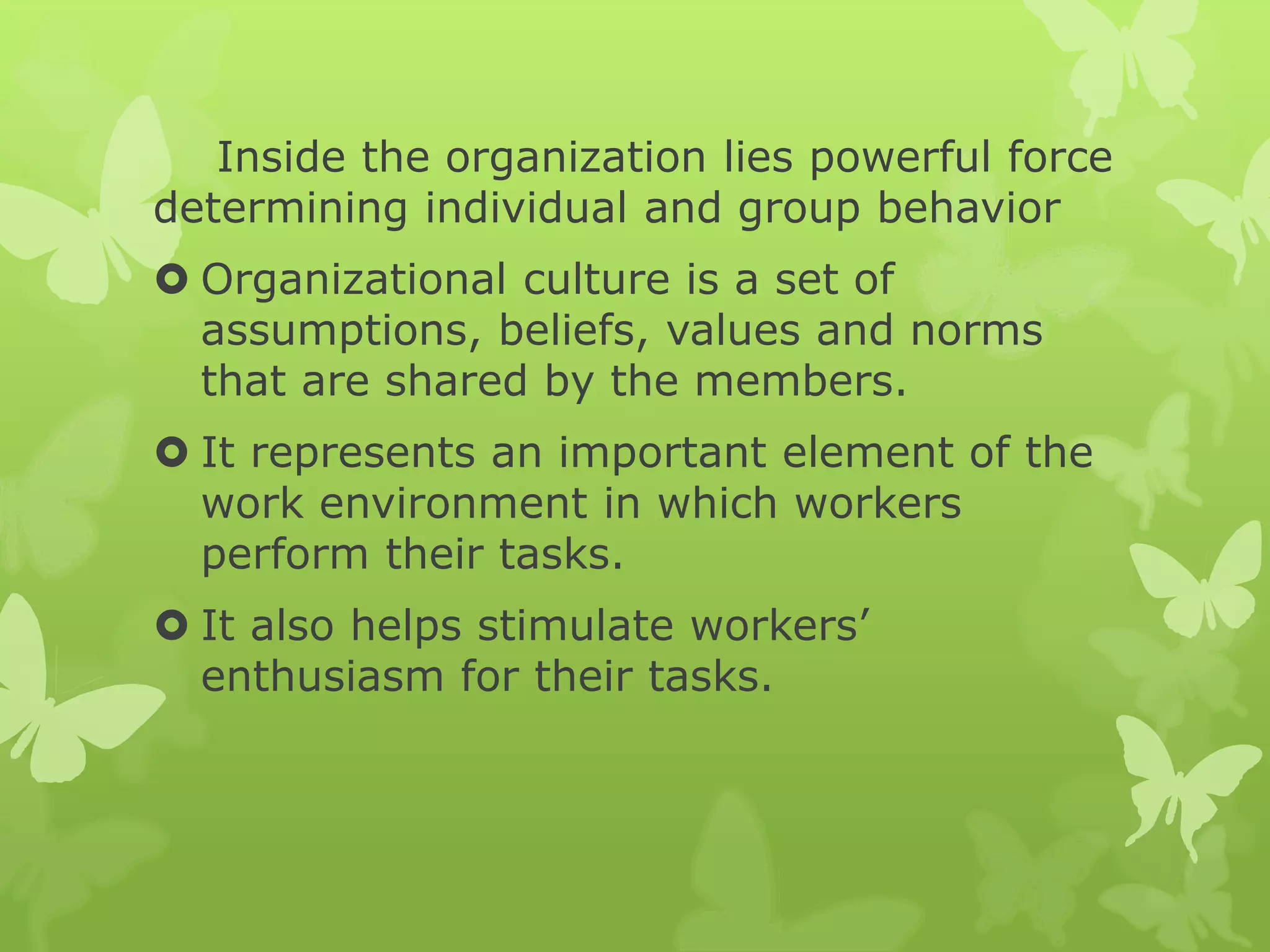 Organizational behavior and culture | PPTX