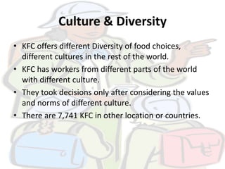 Organizational behavior at kfc | PPTX