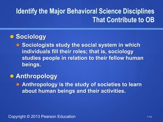 Organizational behavior; chapter 01 | PPTX