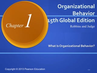 Organizational behavior; chapter 01 | PPT