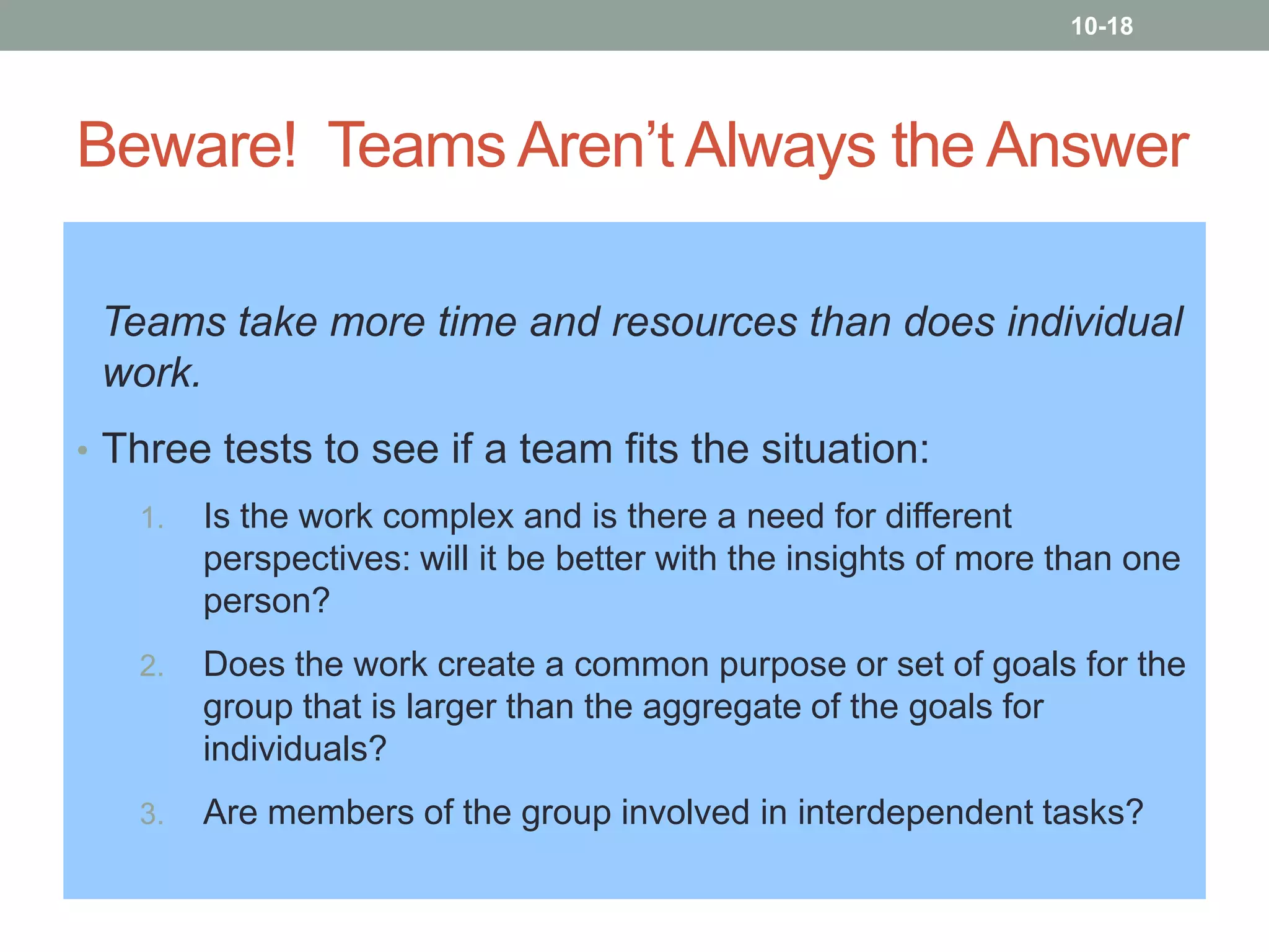 Organizational Behavior 13th Edition Robbins & Judge Part 3: Chapter 10, Understanding Work ...