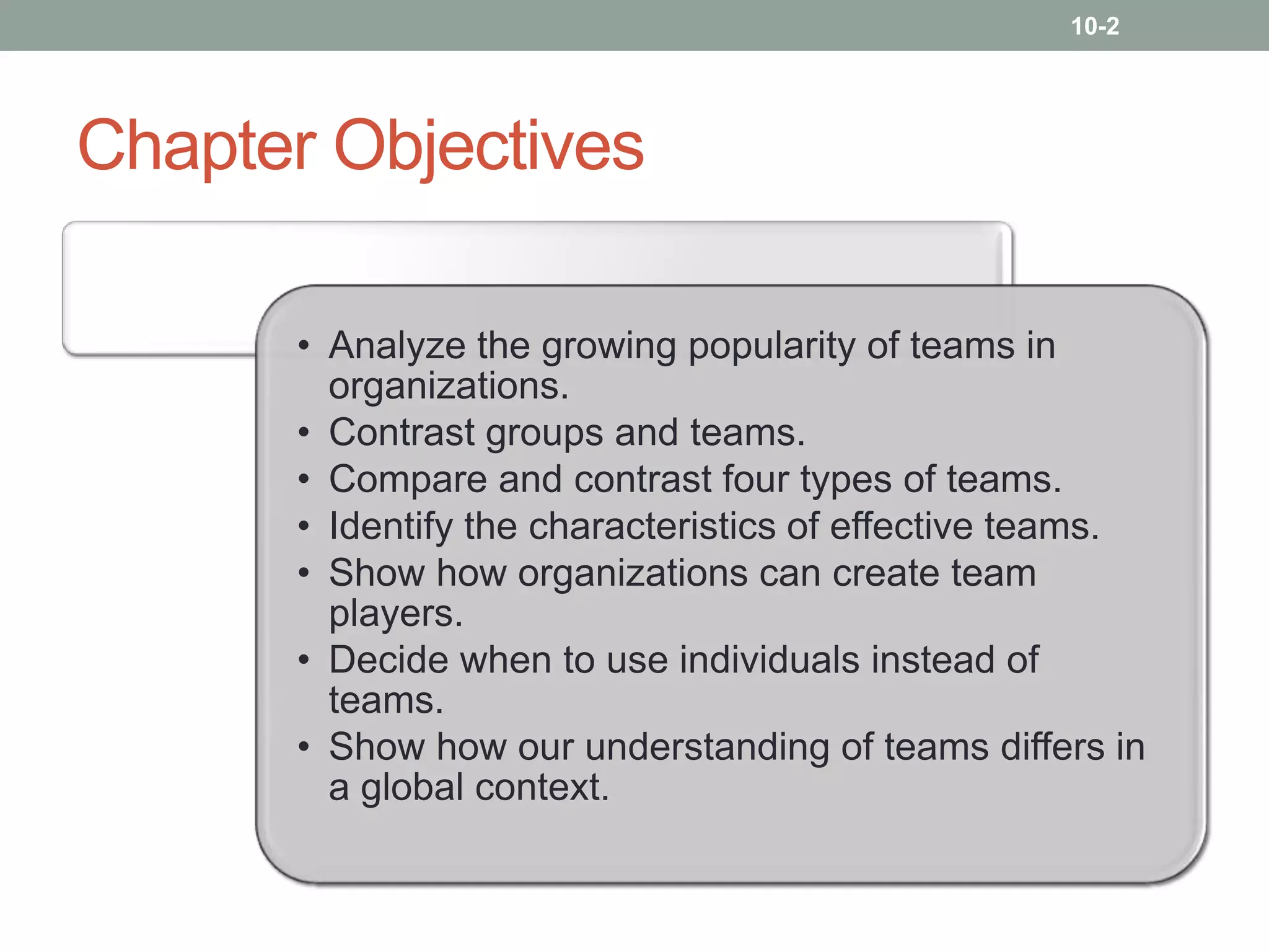 Organizational Behavior 13th Edition Robbins & Judge Part 3: Chapter 10, Understanding Work ...