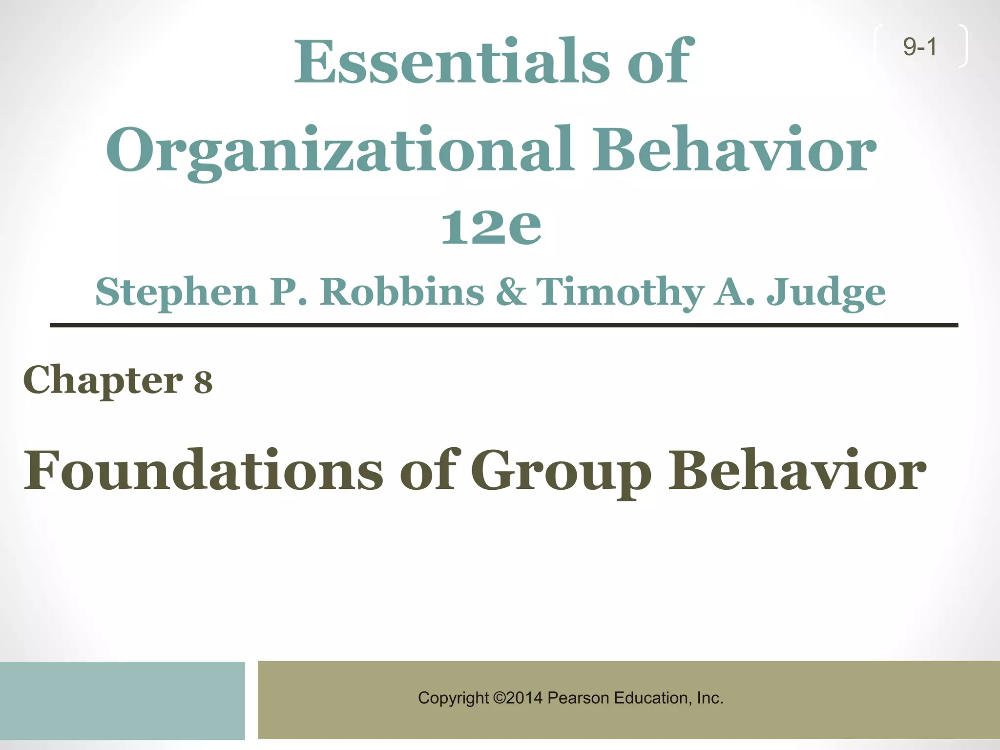 Organizational behavior chapter 8 | PPTX