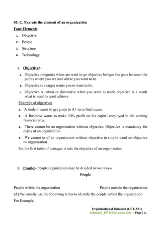 Organizational behavior final exam | PDF