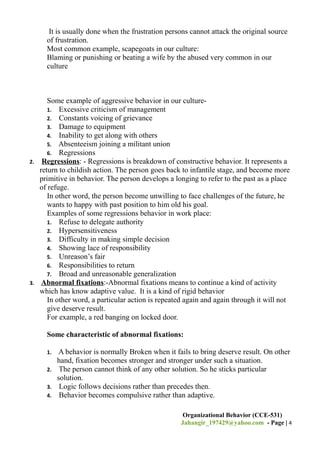 Organizational behavior final exam | PDF