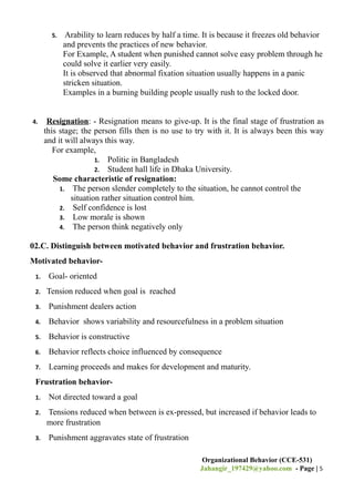 Organizational behavior final exam | PDF