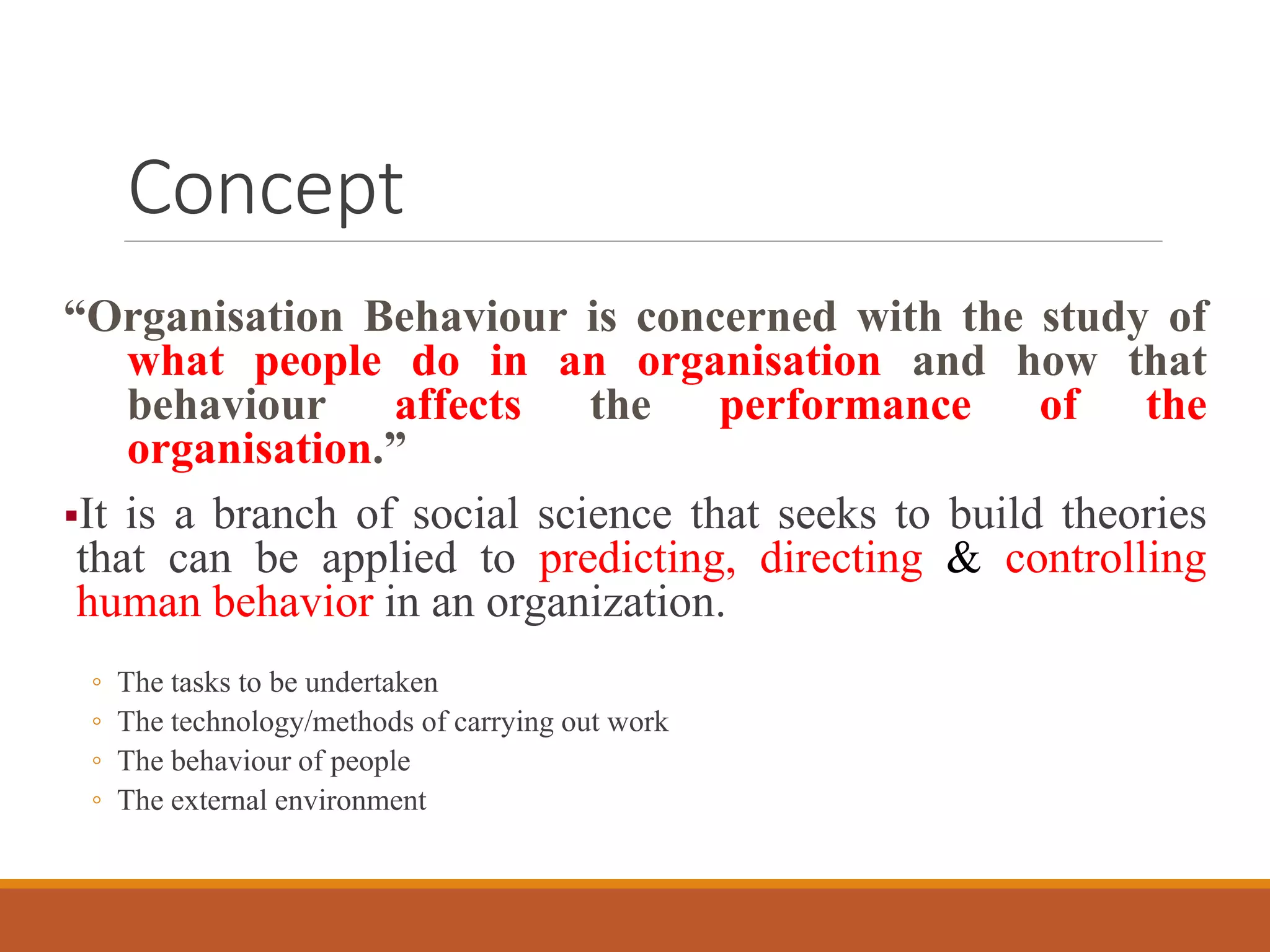 Organizational Behavior | PPT