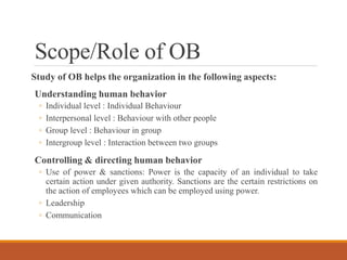 Organizational Behavior | PPT