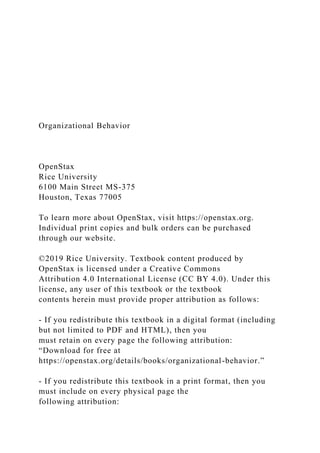 Organizational Behavior OpenStax Rice Univer.docx