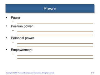 Organizational behavior,power, politics, conflict, and stress | PPT