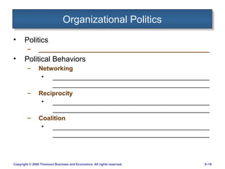 Organizational behavior,power, politics, conflict, and stress | PPT