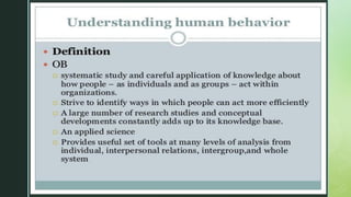 Organizational behavior ppt | PPT