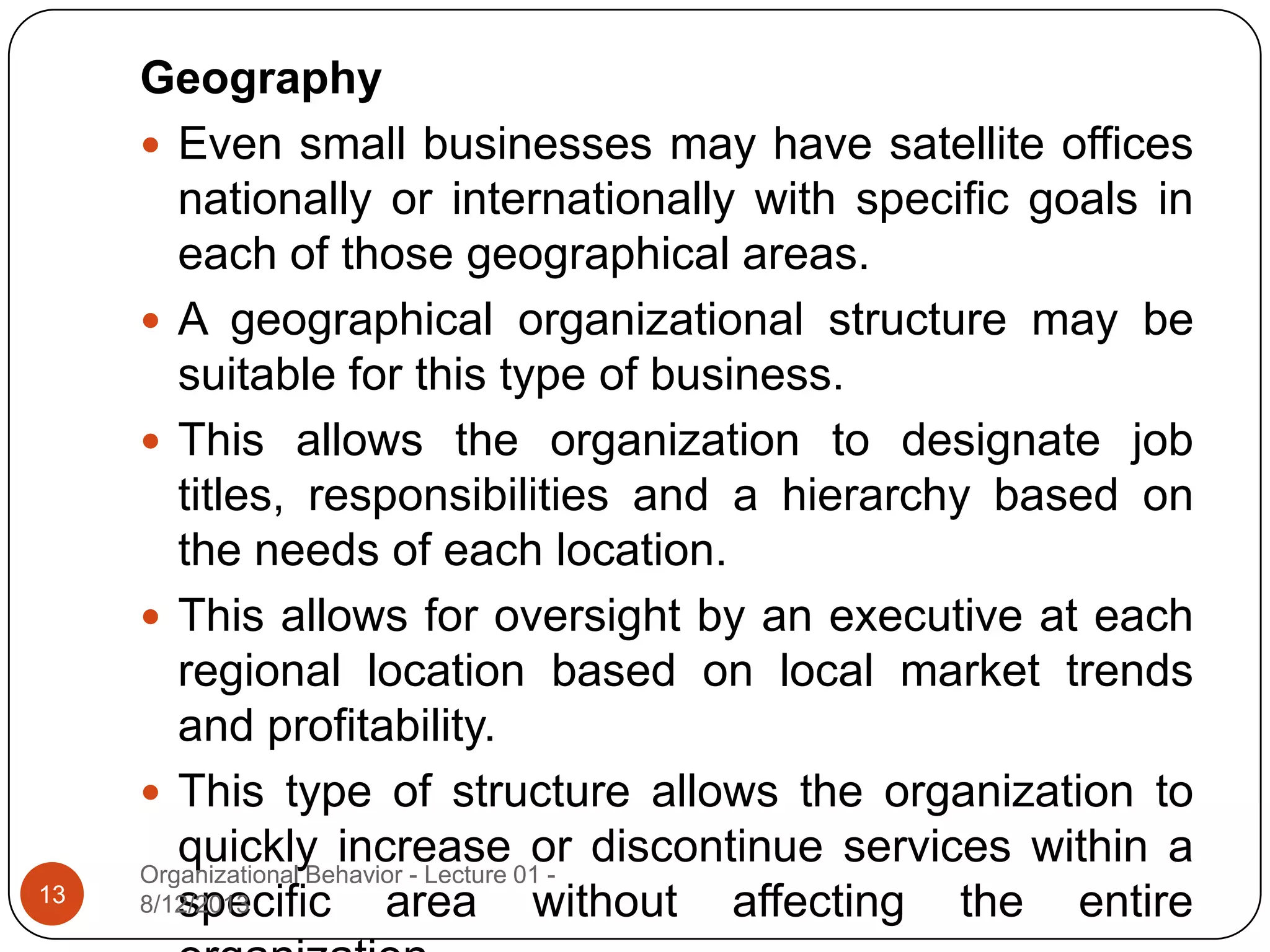 Organizational behaviour and types of organizational structures | PPTX